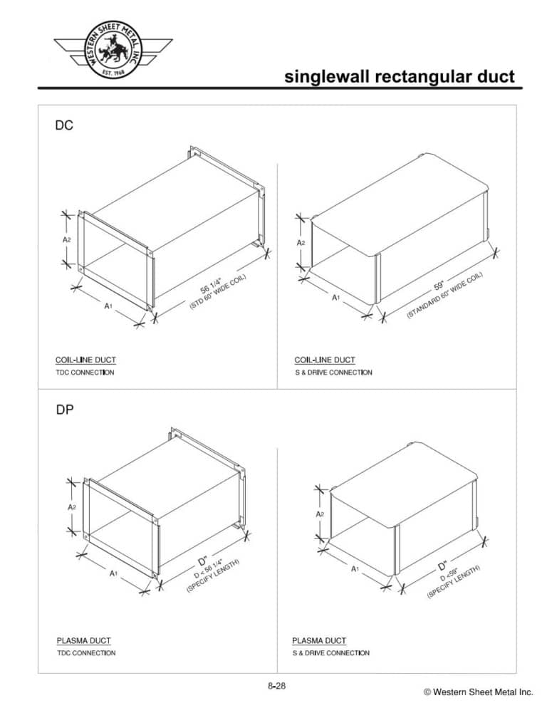 Rectangular Duct – Western Sheet Metal Inc.